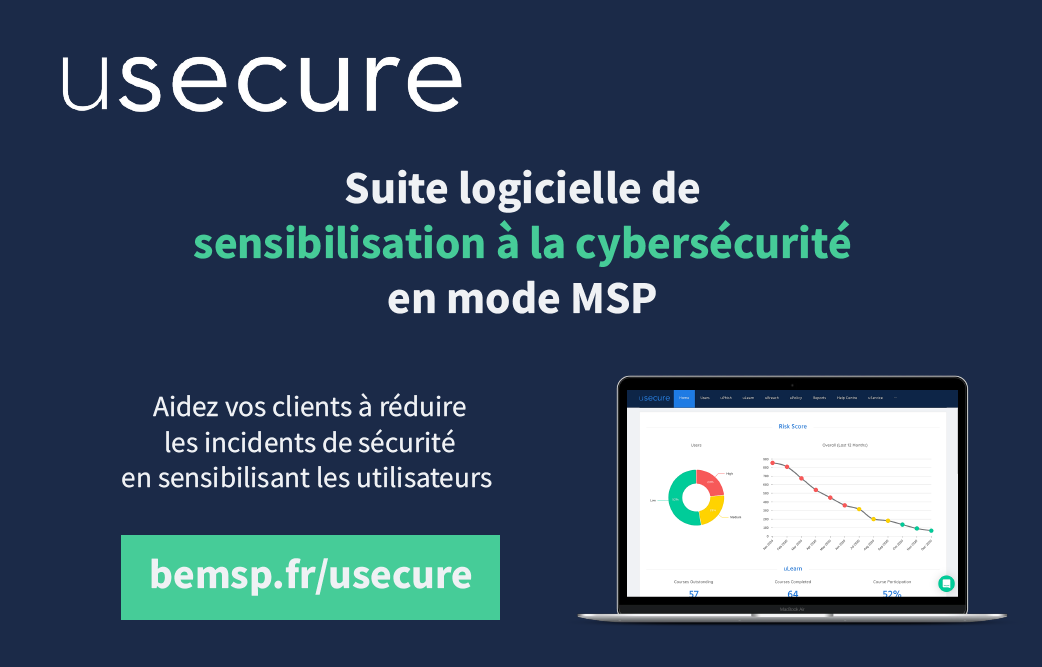 usecure : plateforme de sensibilisation à la sécurité pour les MSP